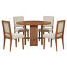 Latitude Run® 5-Piece Round Dining Table Set For 4, Minimalist ...