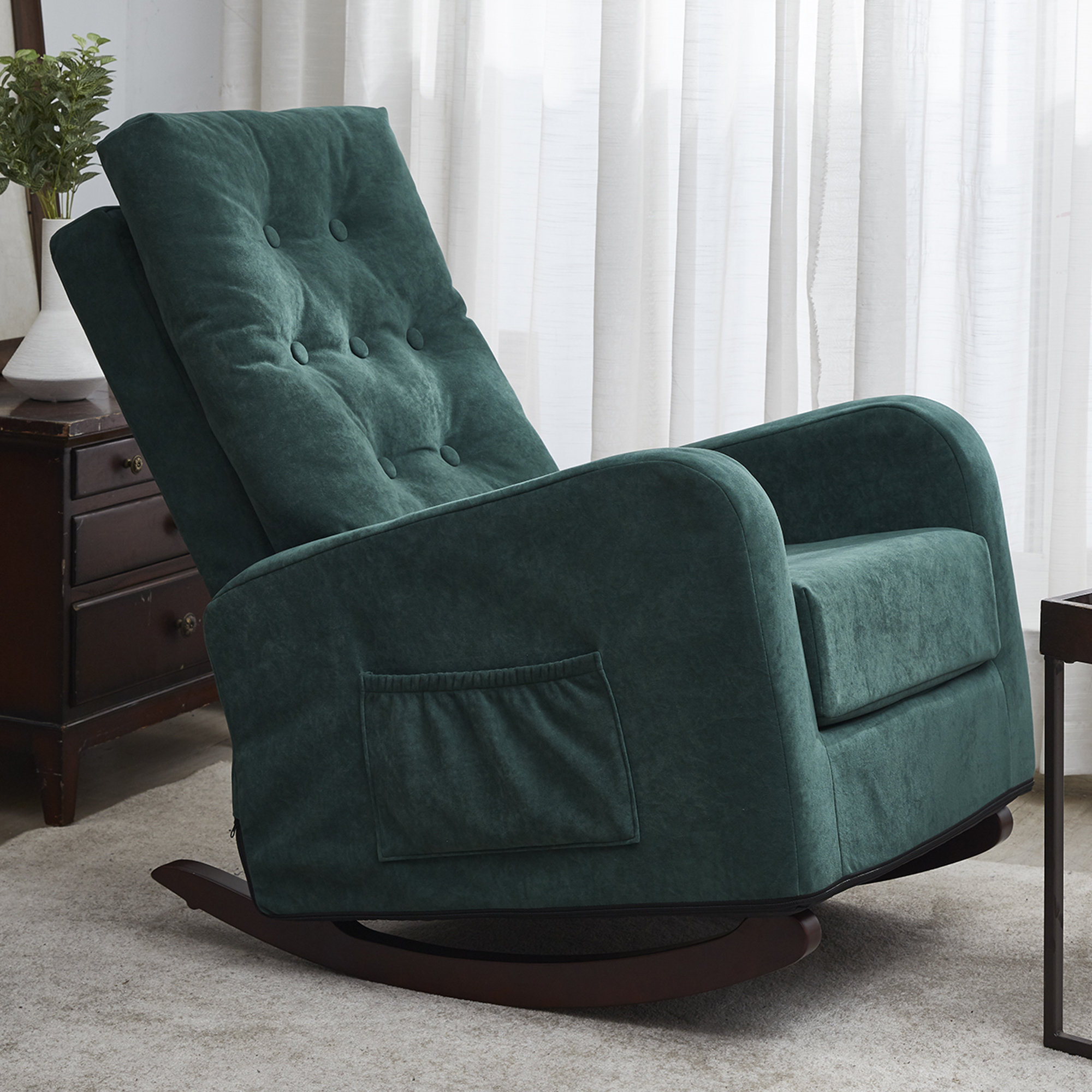 Latitude Run® Brookens Japanese Single sofa/chair lazy Fabric Leisure ...