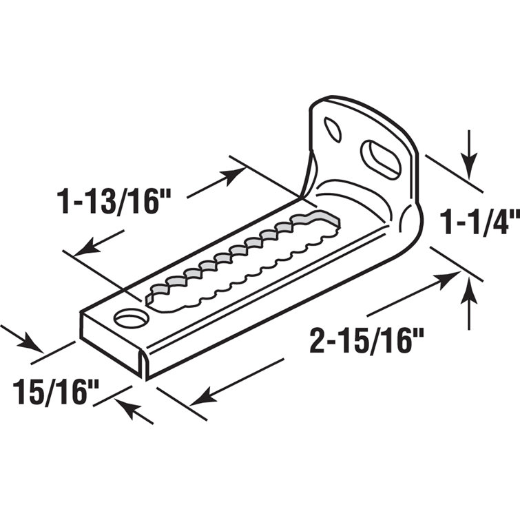 Prime-Line Bi-Fold Door Bottom Pivot Bracket | Wayfair