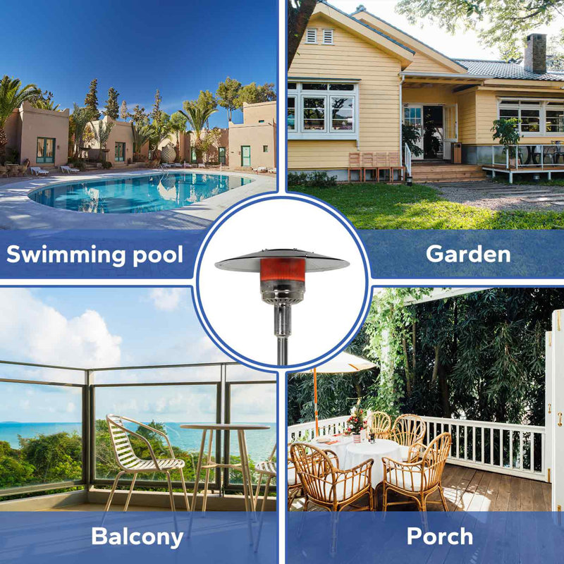 PANDA GENIUS 48000 BTU Propane Standing Patio Heater | Wayfair