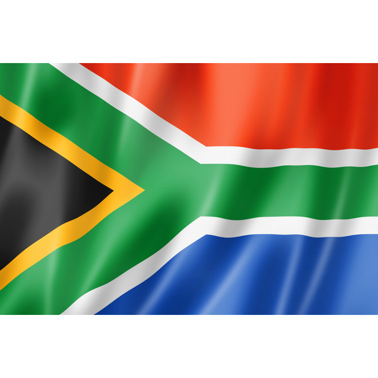 17 Stories South African Flag by Daboost - Wrapped Canvas Print | Wayfair