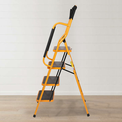 WFX Utility™ Barrister 4 - Step Aluminum Lightweight Folding Step Stool ...