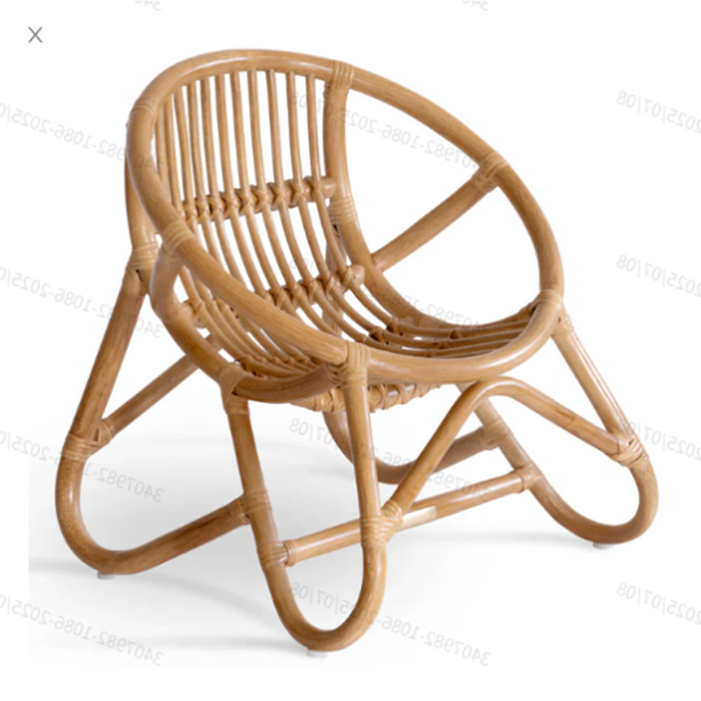 Bayou Breeze Kids Hand Crafted Rattan Kids Toddler Chair Rattan Chair ...