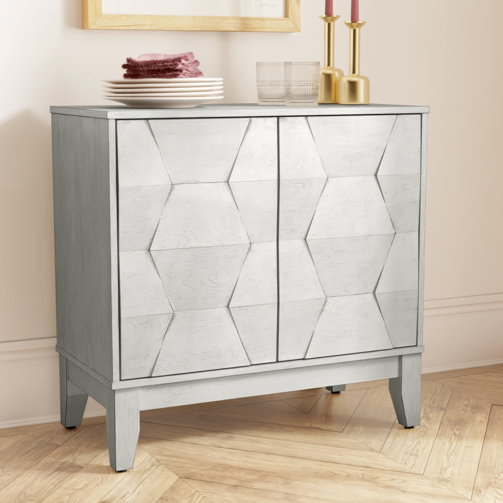 Kelly Clarkson Home Sara 30.6" Contemporary 2 - Door Storage Cabinet ...