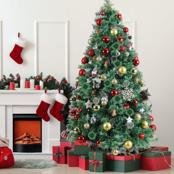 The Holiday Aisle® Jakyren Lighted Christmas Tree | Wayfair
