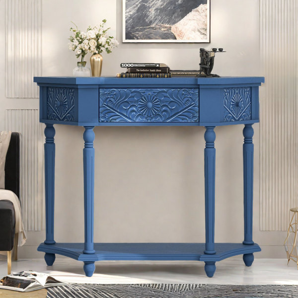 Alcott Hill® Console Table With 1 Drawer And Exquisite Carvings | Wayfair