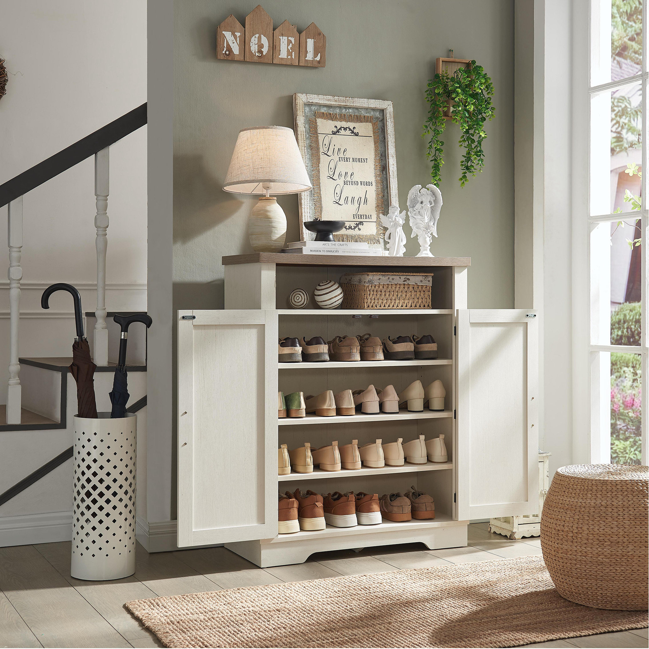 Gracie Oaks Shoe Storage Cabinet | Wayfair