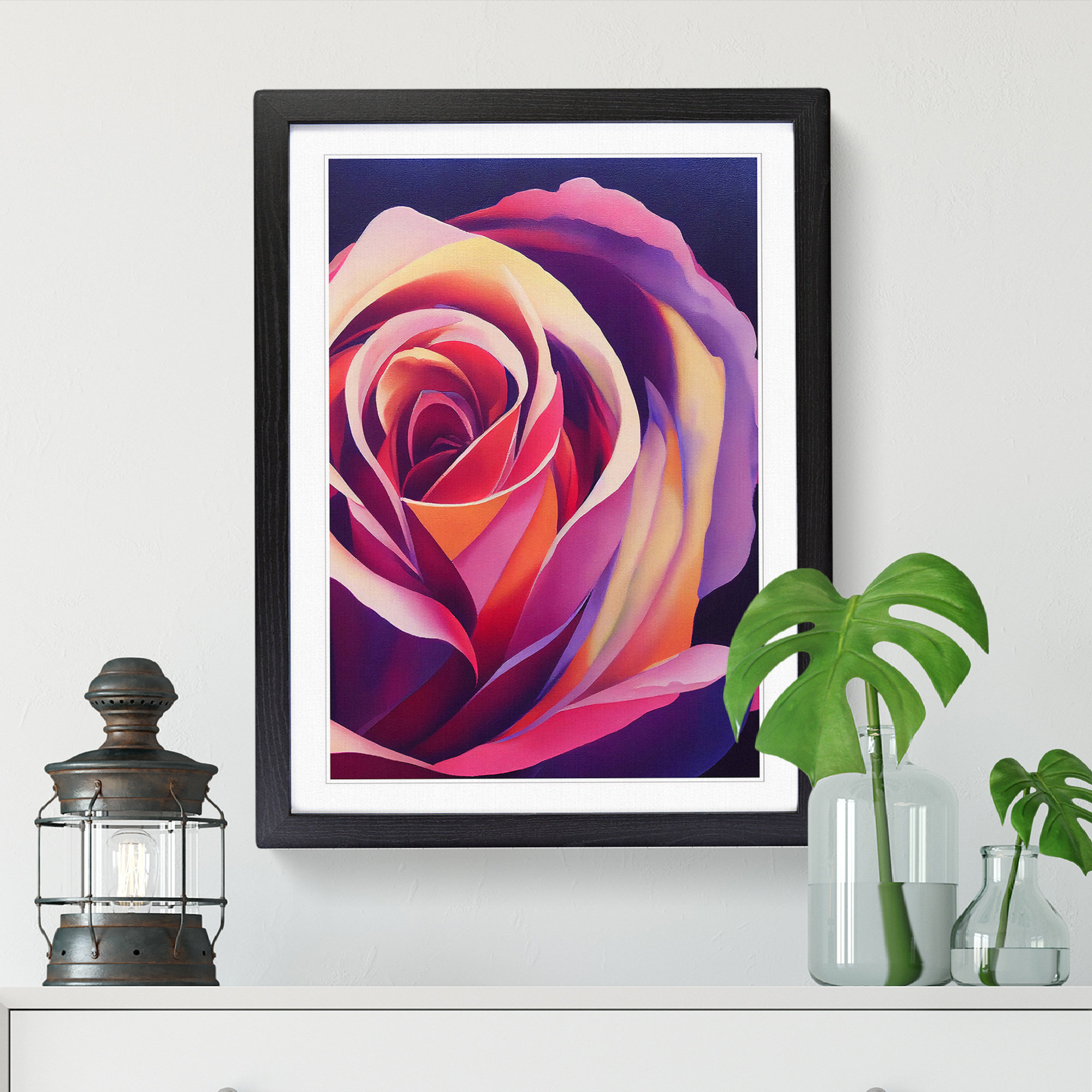 ClassicLiving Unique Rose Flower Vol.3 - Print | Wayfair.ie