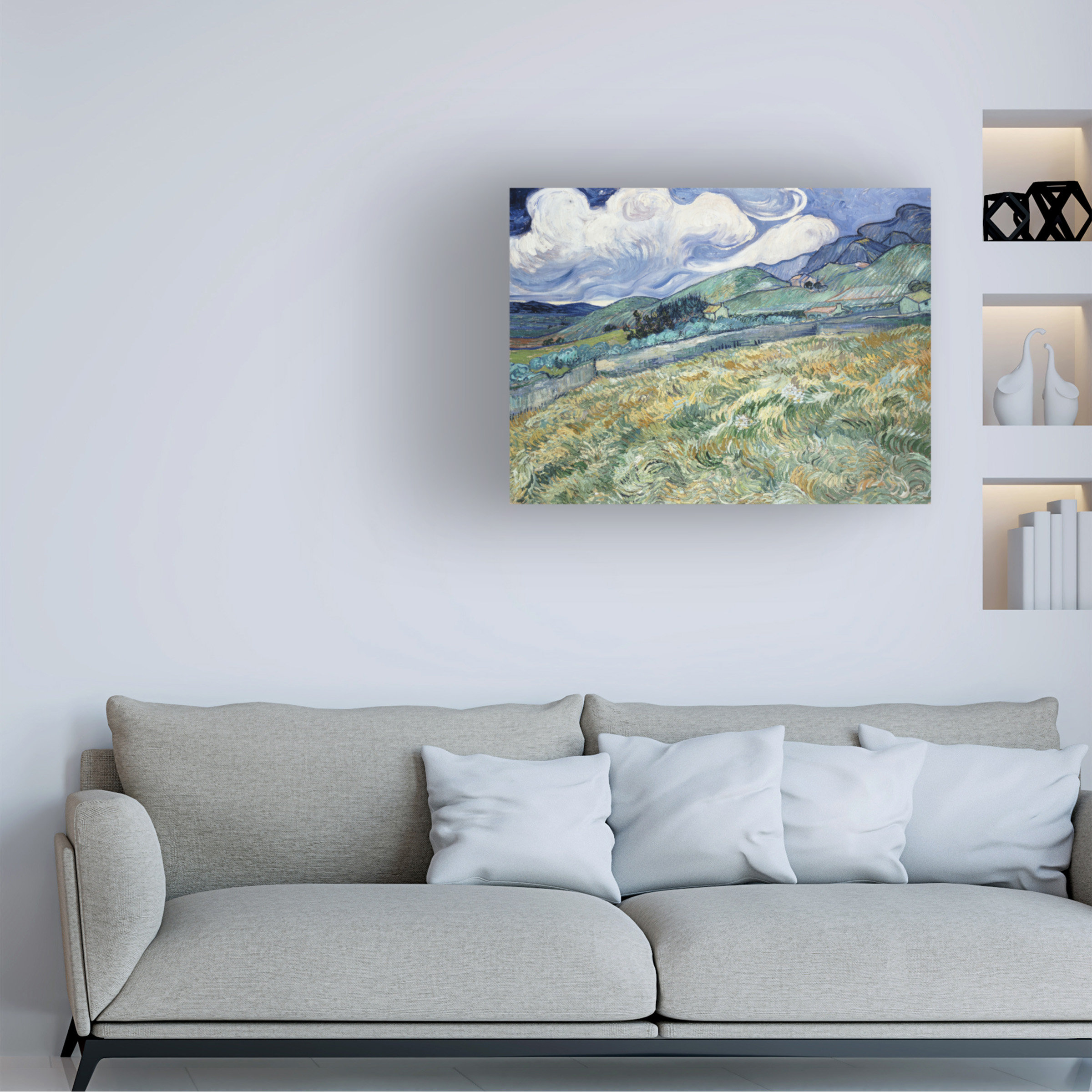 Millwood Pines " Van Gogh Landscapes With Clouds II " by Vincent Van ...