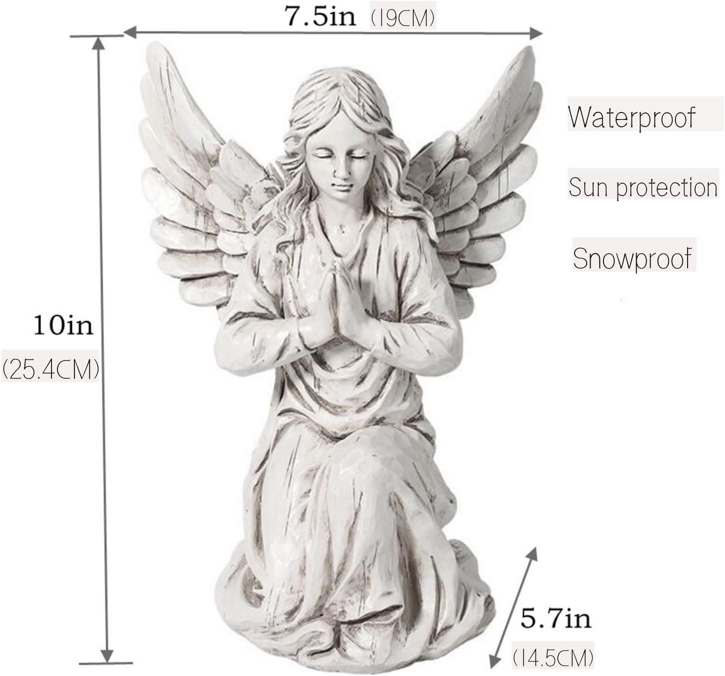 Trinx Angel Garden Statue, Religious Fairy Sculpture Waterproof ...
