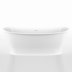 Wetstyle Cloud 62" x 29.875" Freestanding Soaking Solid Surface Bathtub ...