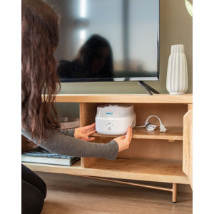 Crane USA HALLS® Collapsible Cool Mist Humidifier, 3.5L/1 Gallon, White ...