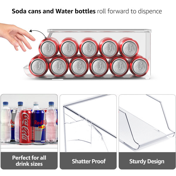 Sorbus 3 Piece Variety Pack Soda Can Organizer and Water Bottle ...