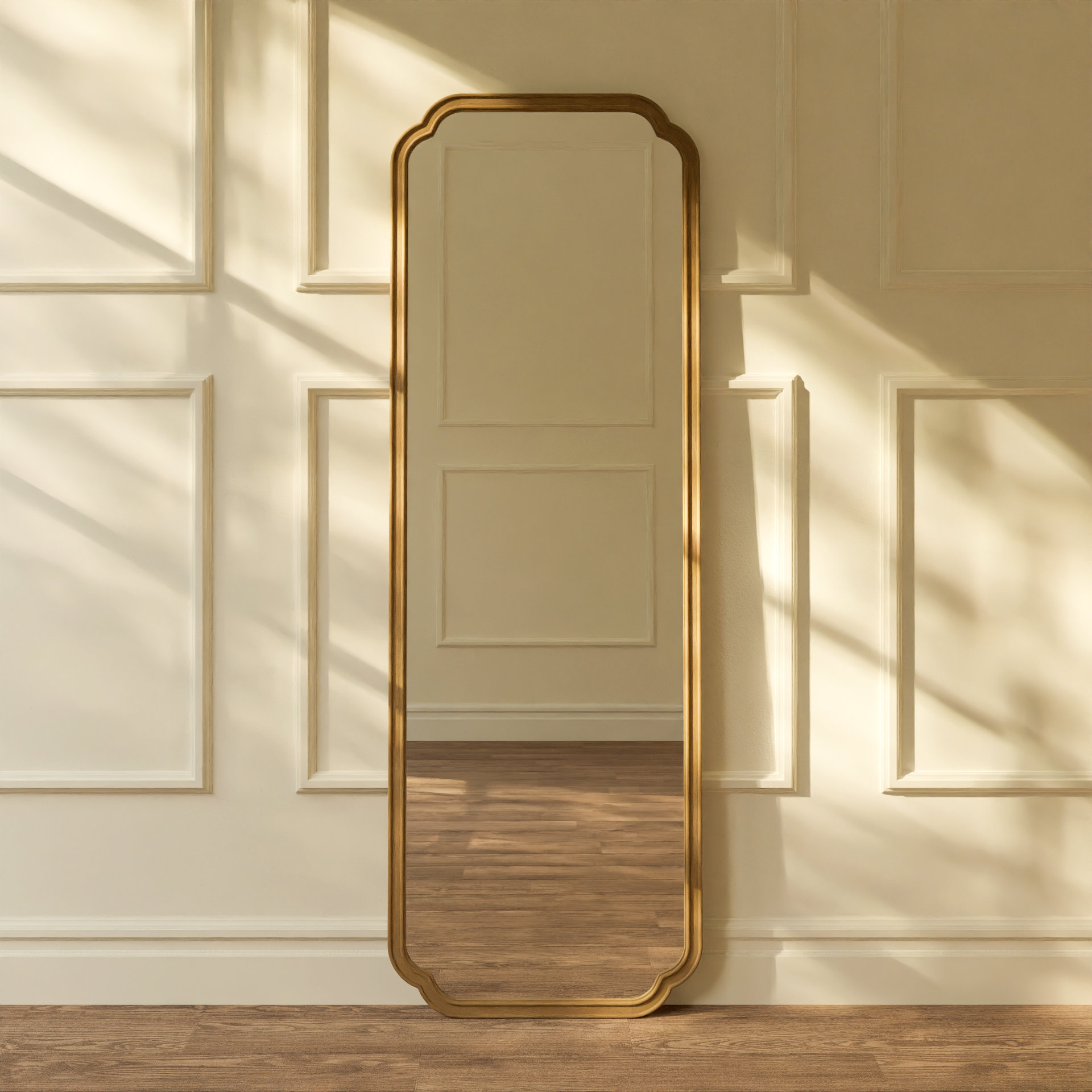 Winston Porter Mervine Full Length Wood Mirror & Reviews | Wayfair
