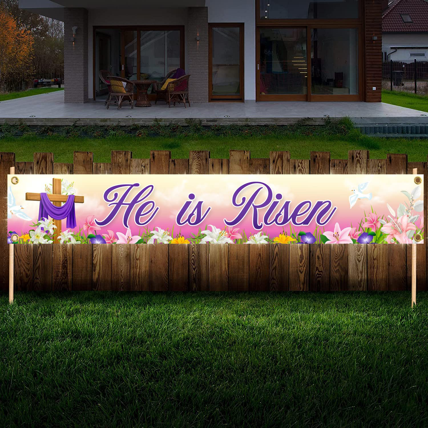 He Is Risen Banner