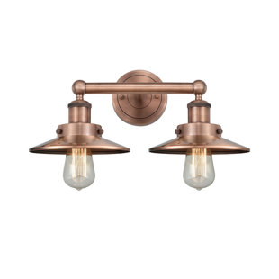 Copper Bathroom Vanity Lighting You'll Love | Wayfair