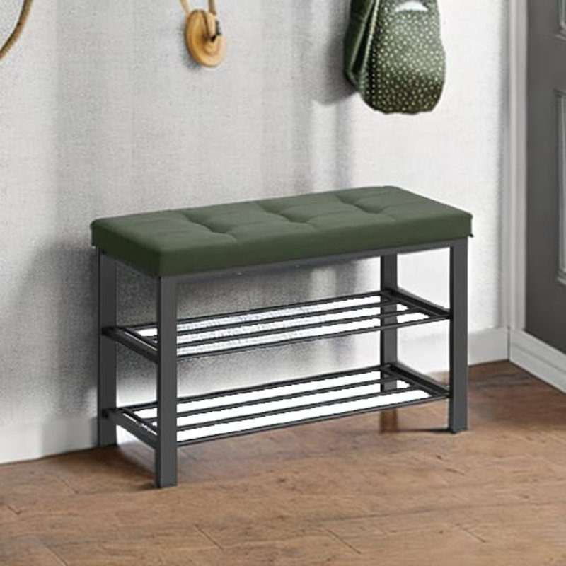 Latitude Run® Space-Saving Entryway Bench with Cushion | Wayfair