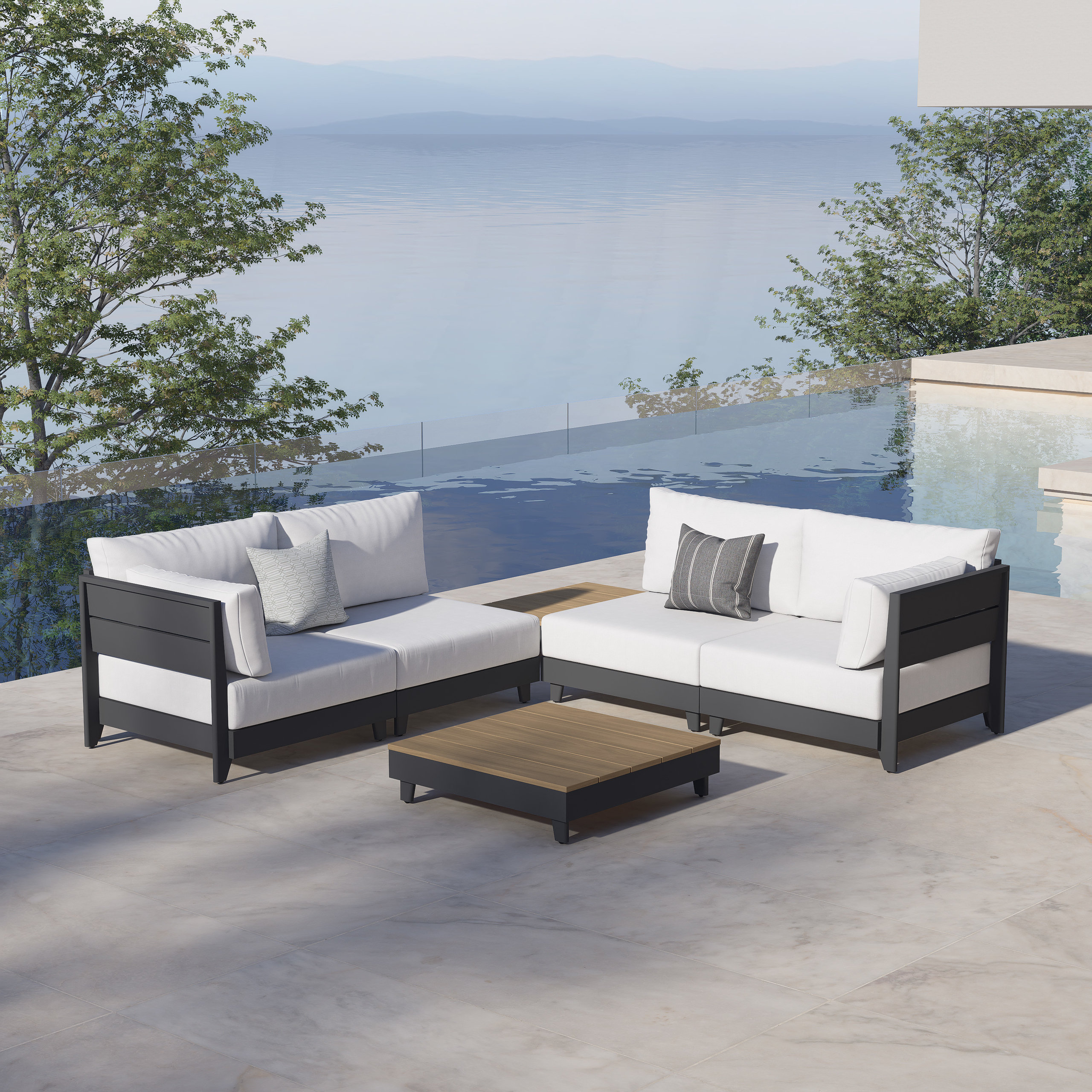 Birch Lane™ Dez 6pc Multi-Chair Seating Set | Wayfair