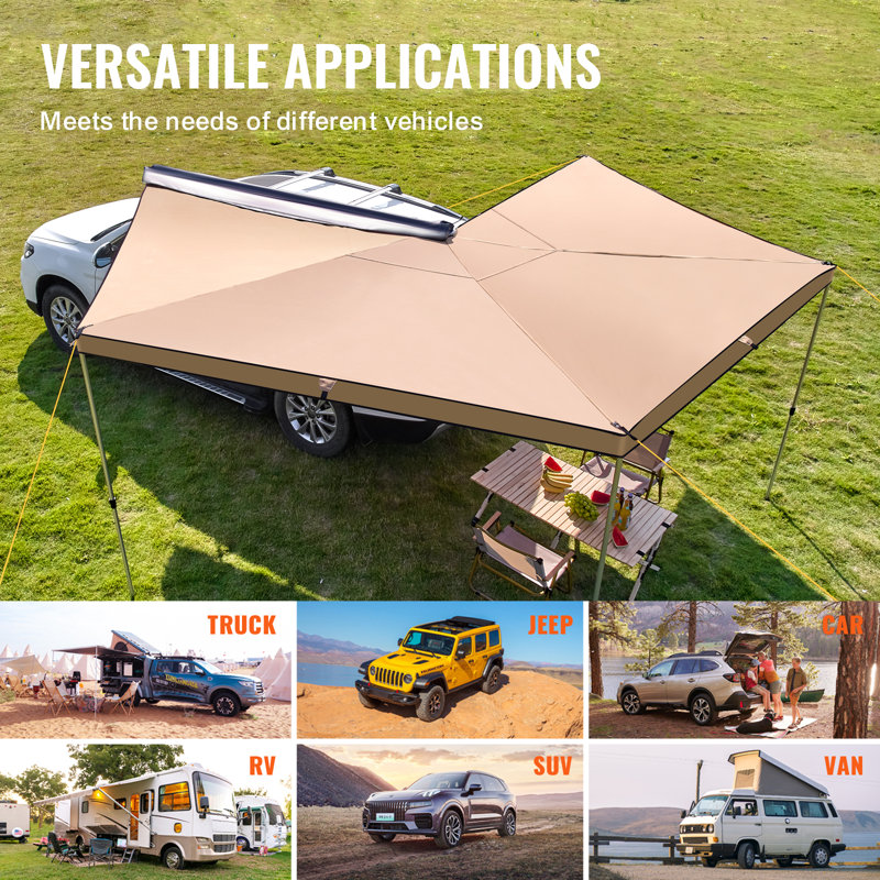 VEVOR Vehicle Awning Retractable Car Side Awning | Wayfair