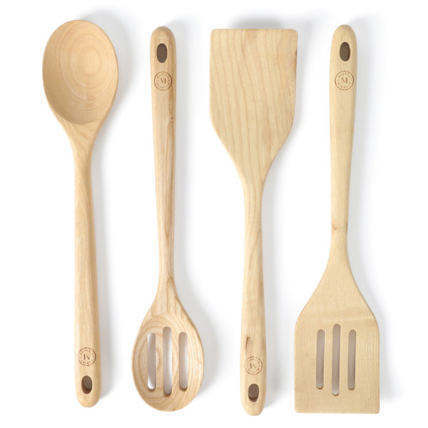 Martha Stewart Bainford 4-Piece Wooden Kitchen Tool Set - Olive ...