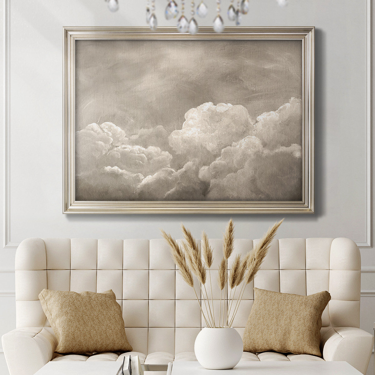 Ivy Bronx Painted Clouds I Painted Clouds - Picture Frame Print on ...