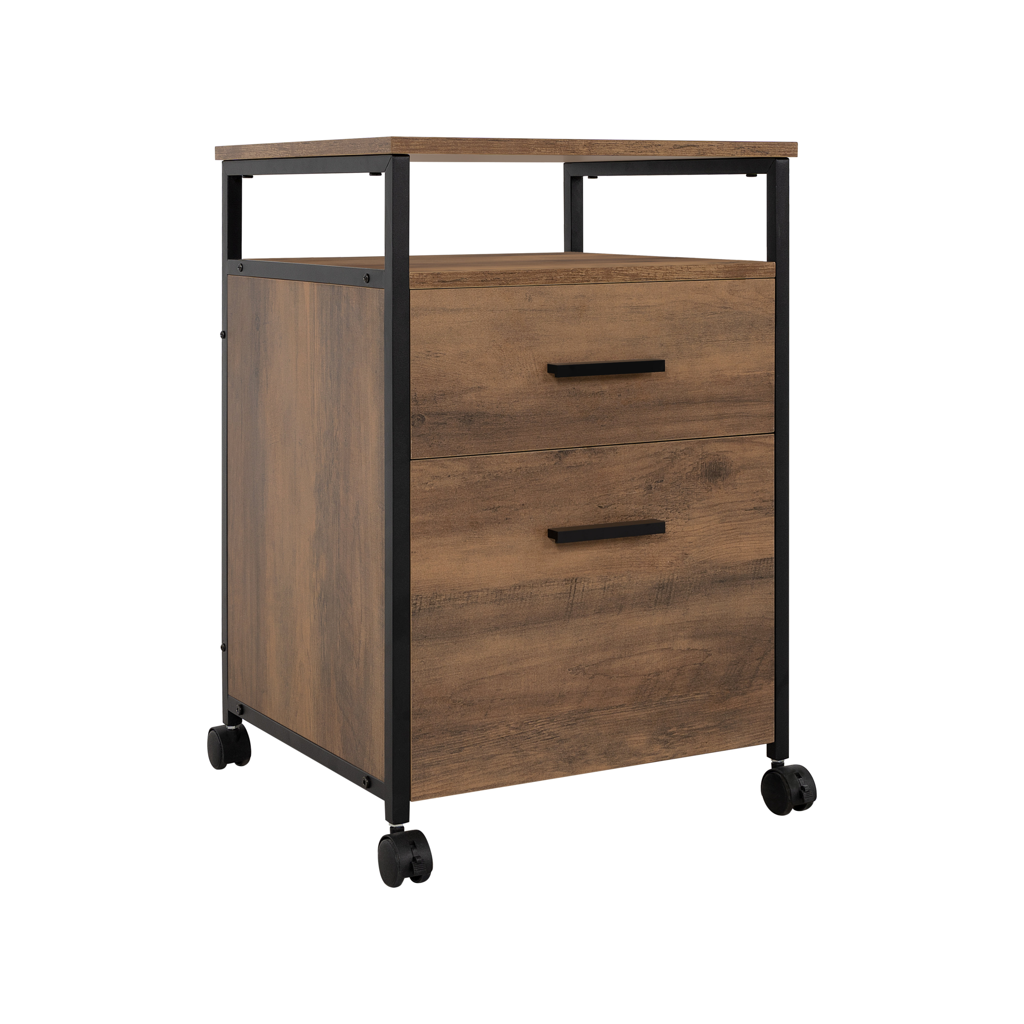 Hokku Designs Quoc 15.3'' Wide Rolling Filing Cabinet - Modern 2-Drawer ...