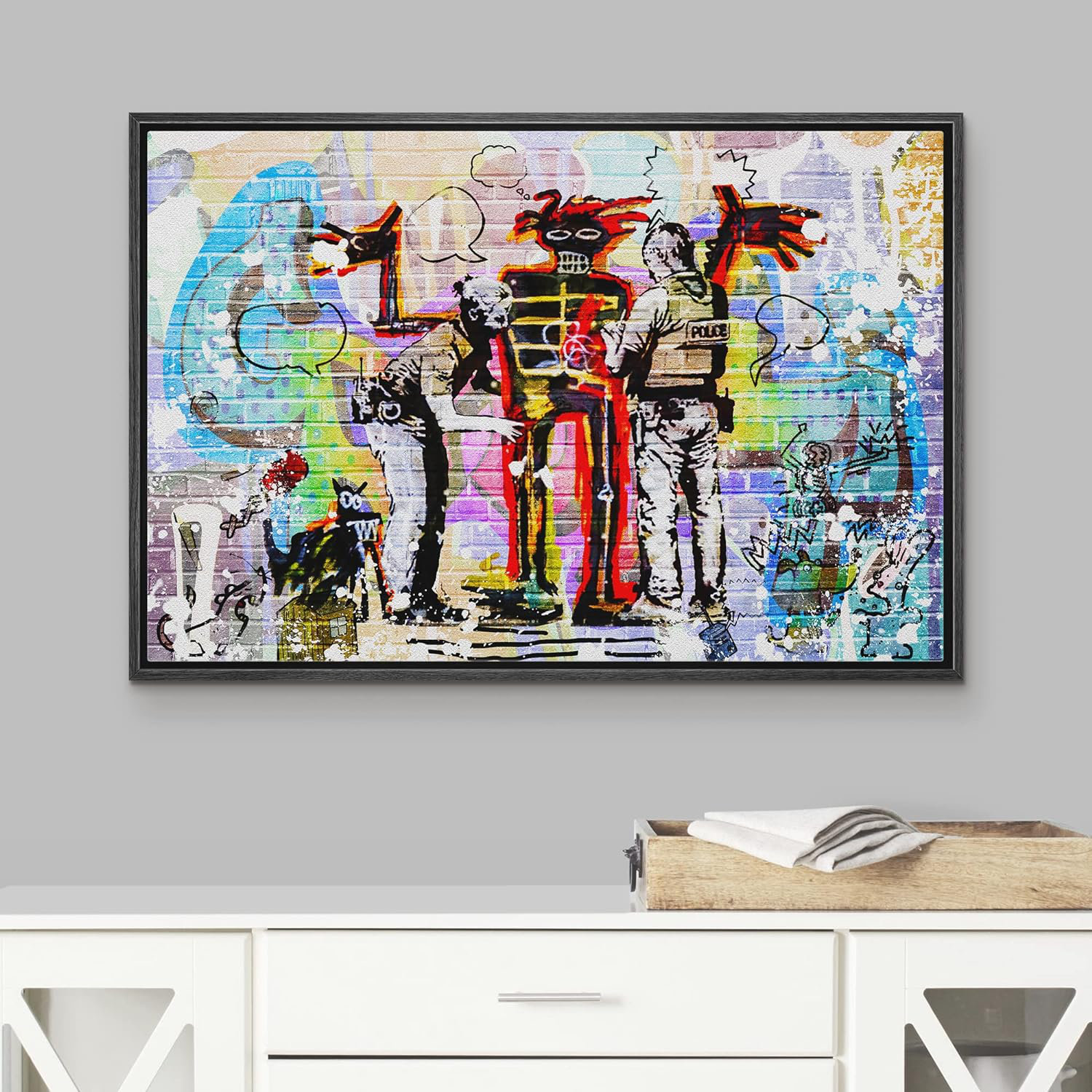 IDEA4WALL Pop Urban Street " Vibrant Colorful Banksy Graffiti & Street ...