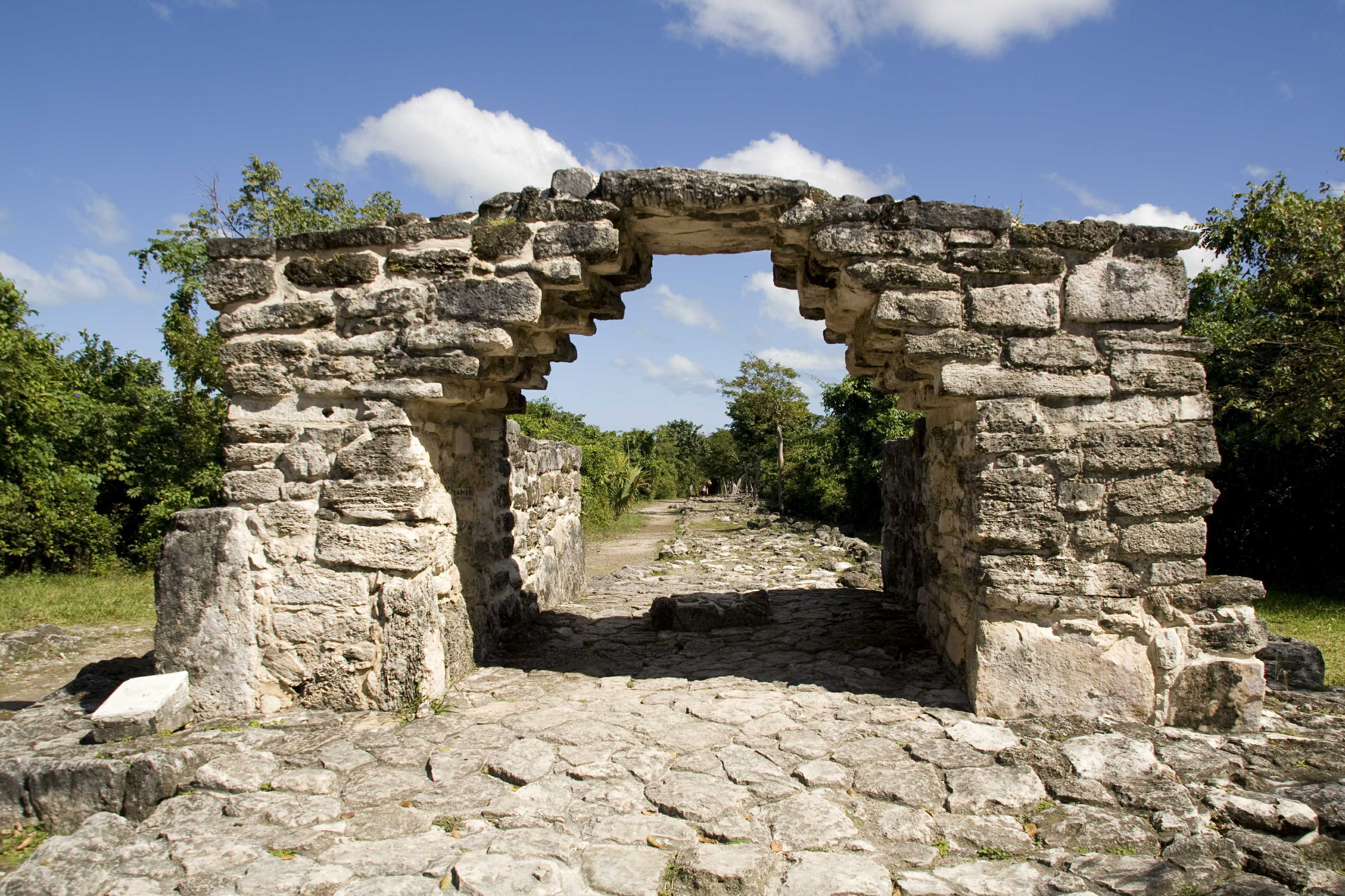 Millwood Pines Mayan Ruin Arch by Michaelrreeves - Wrapped Canvas ...