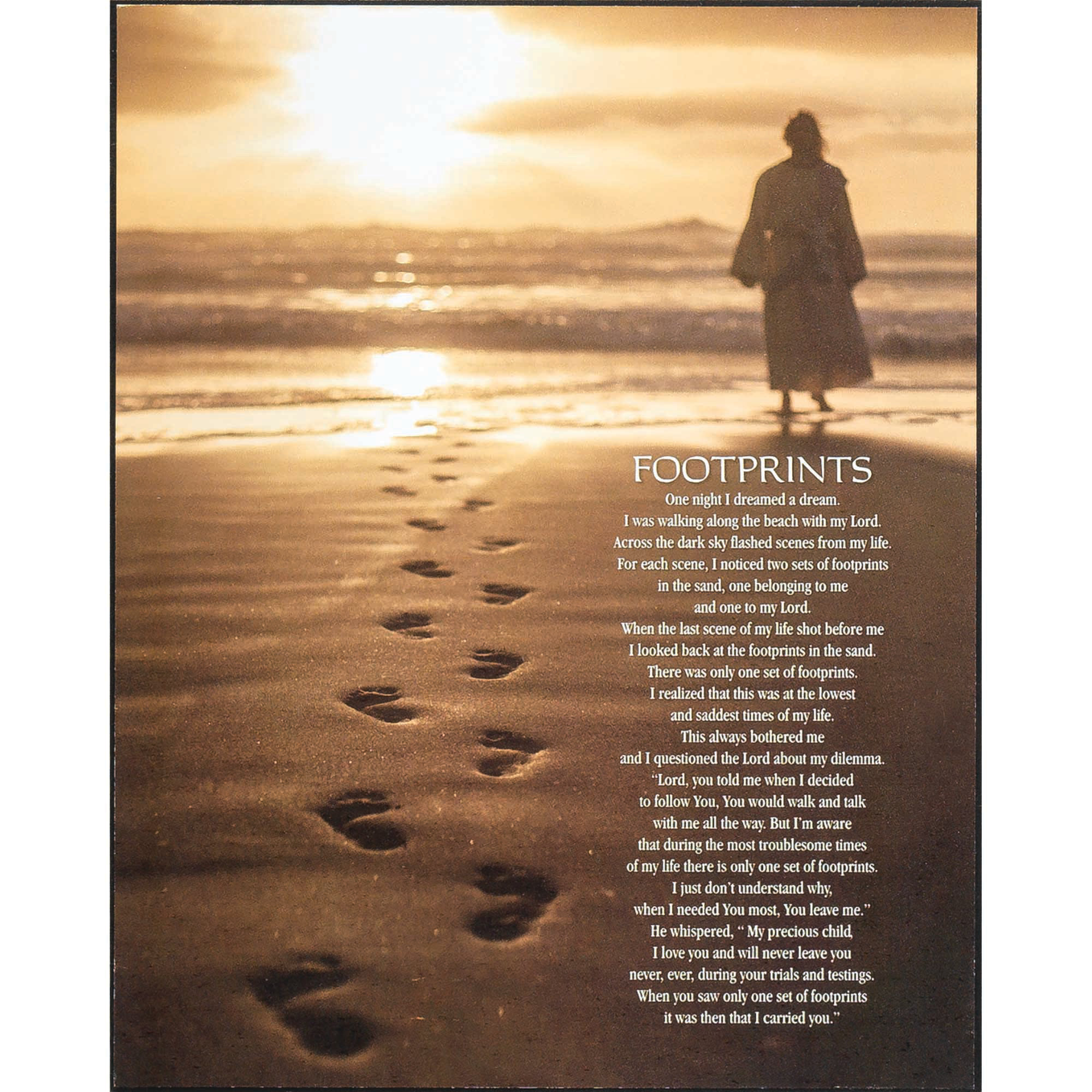 Trinx Lones Footprints - Unframed Print on MDF | Wayfair