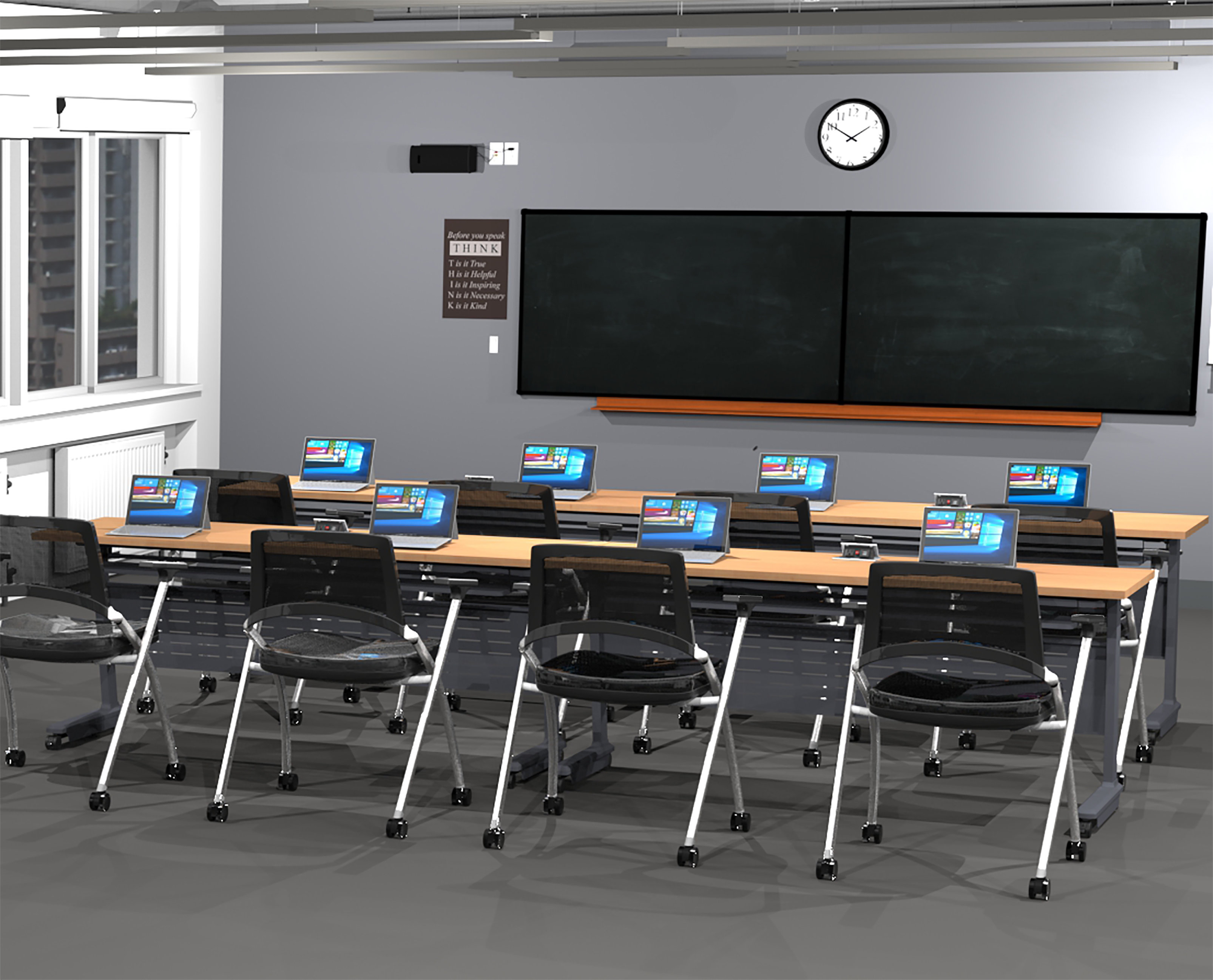 Inbox Zero Benigna 8 Person Training Meeting Seminar Tables with ...