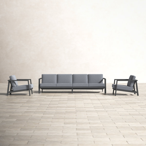 Birch Lane™ Pindall 4-Piece Deep Seating Set | Wayfair