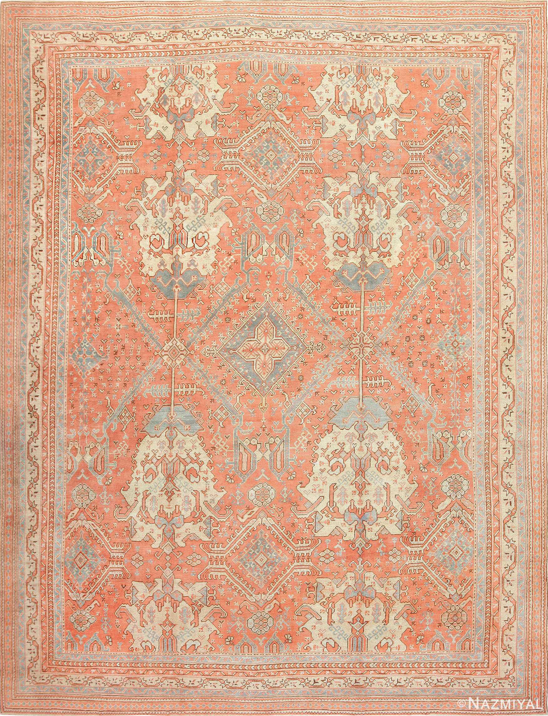Nazmiyal Collection Large Rustic Antique Turkish Oushak Rug | Wayfair