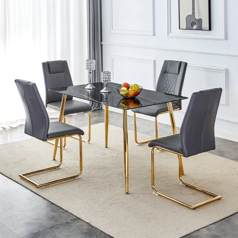 Mercer41 Jarriel Rectangular 51.2'' W Dining Set | Wayfair