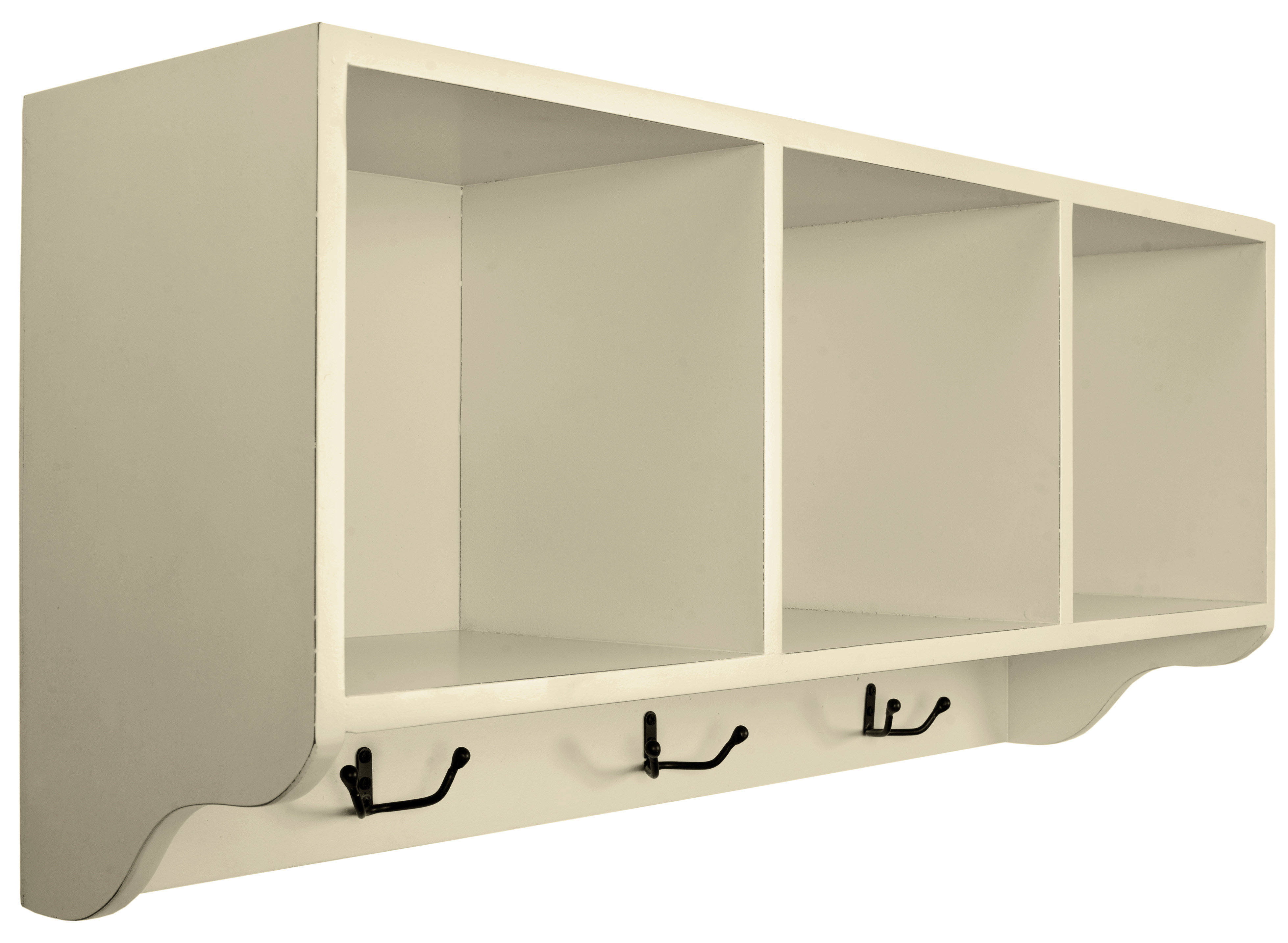 Latitude Run® Alice Wall Shelf & 3 Hook Wall Coat Rack "& Reviews ...