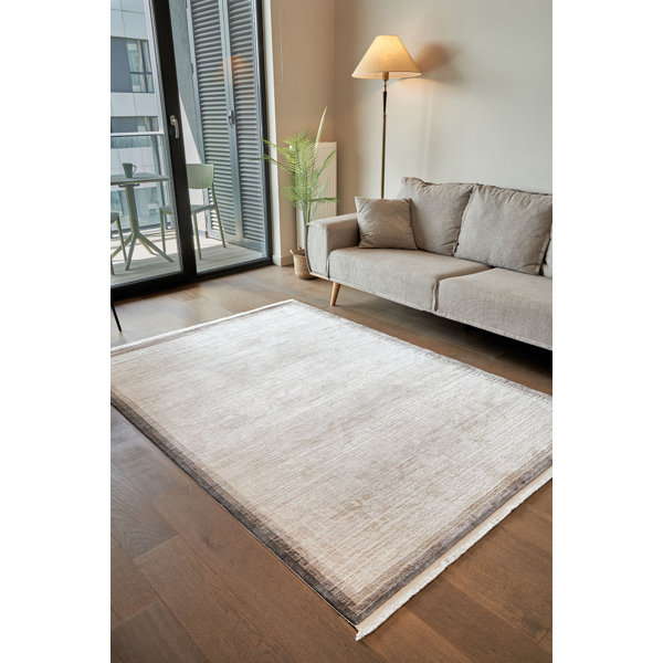 Ebern Designs Venus Flat Pattern Viscose Machine Made Area Rug ...