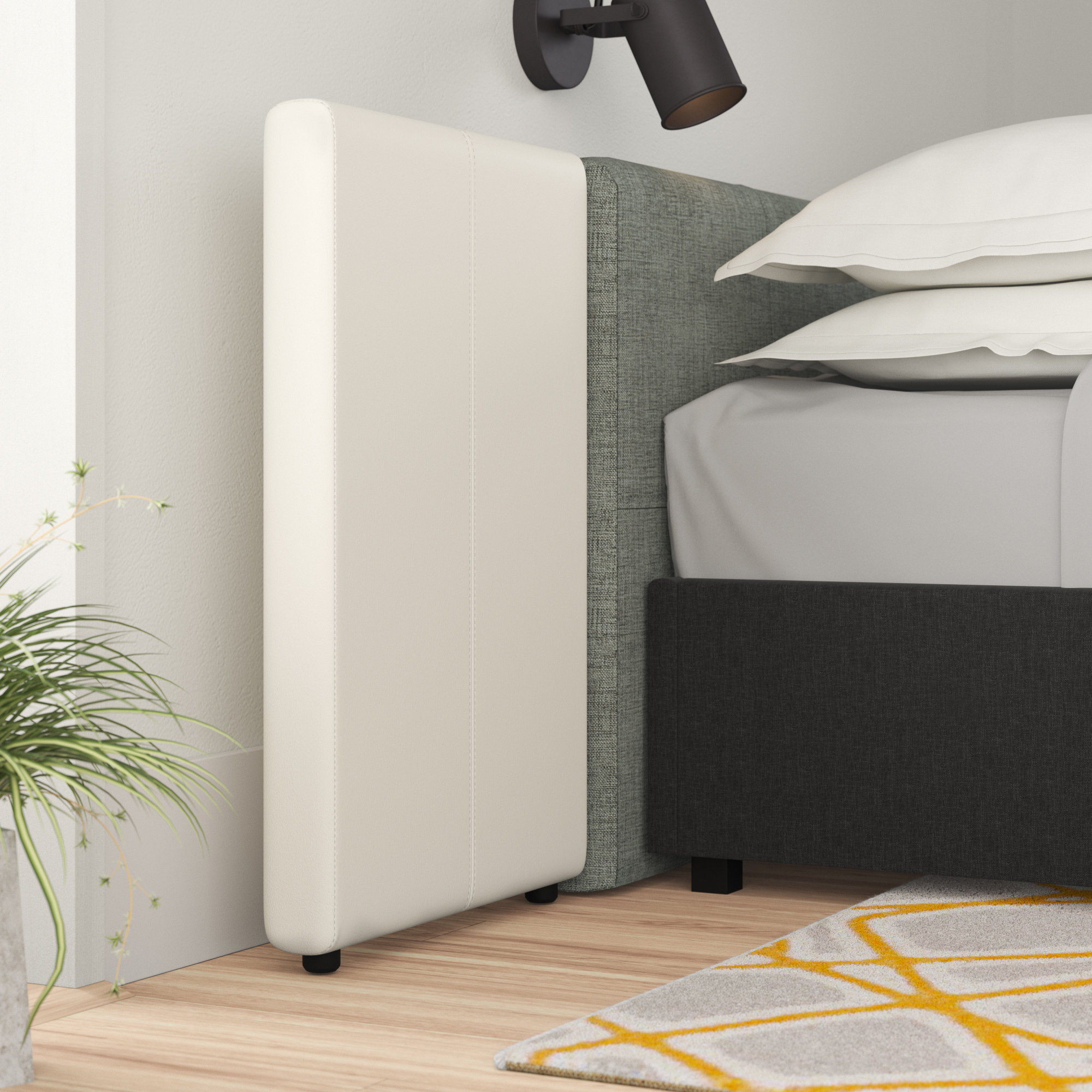 Orren Ellis Crestline Twin Upholstered Panel Headboard | Wayfair