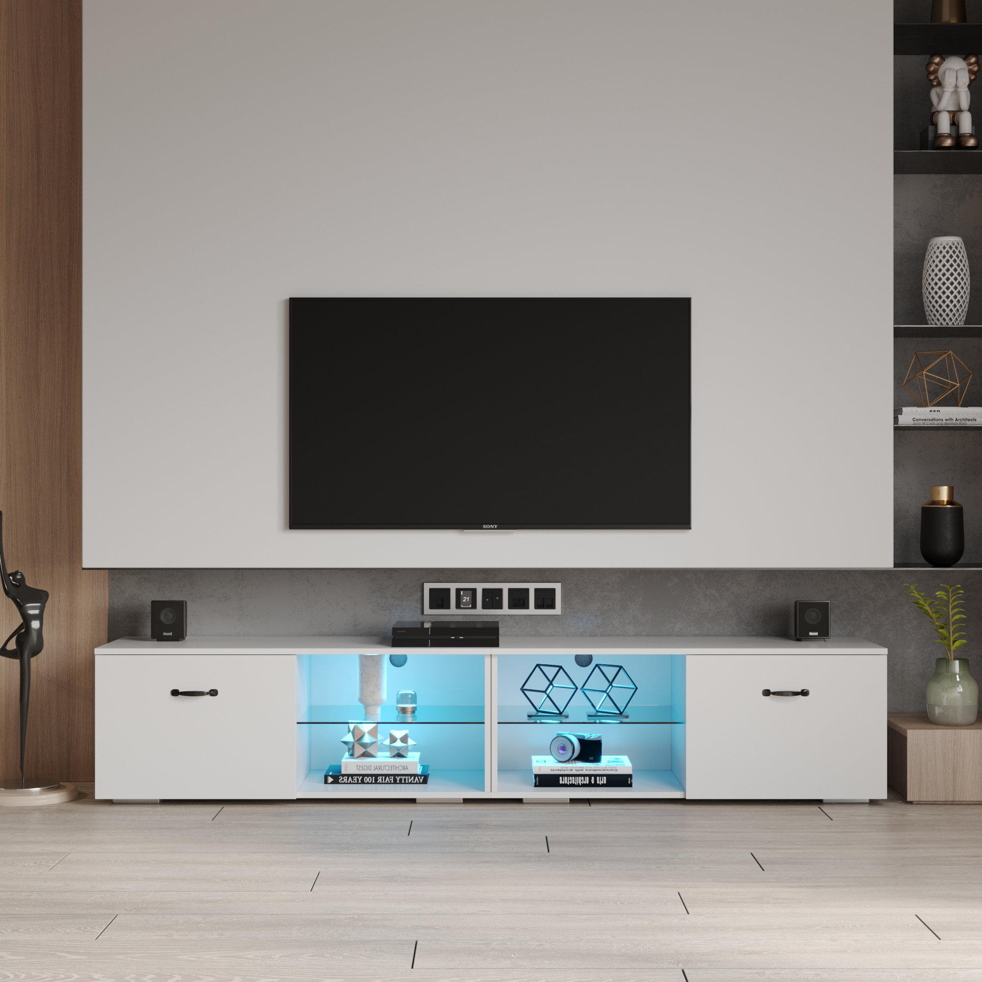 Orren Ellis Tv Stand For Tvs Up To 85" - Wayfair Canada