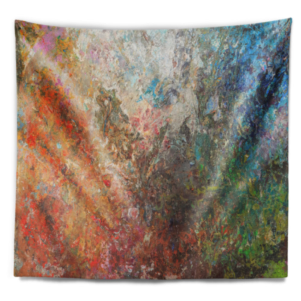 East Urban Home Board Stained Abstract Art Tapestry | Wayfair