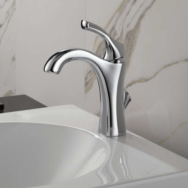 Delta Addison Single hole Bathroom Faucet with Drain Assembly and ...