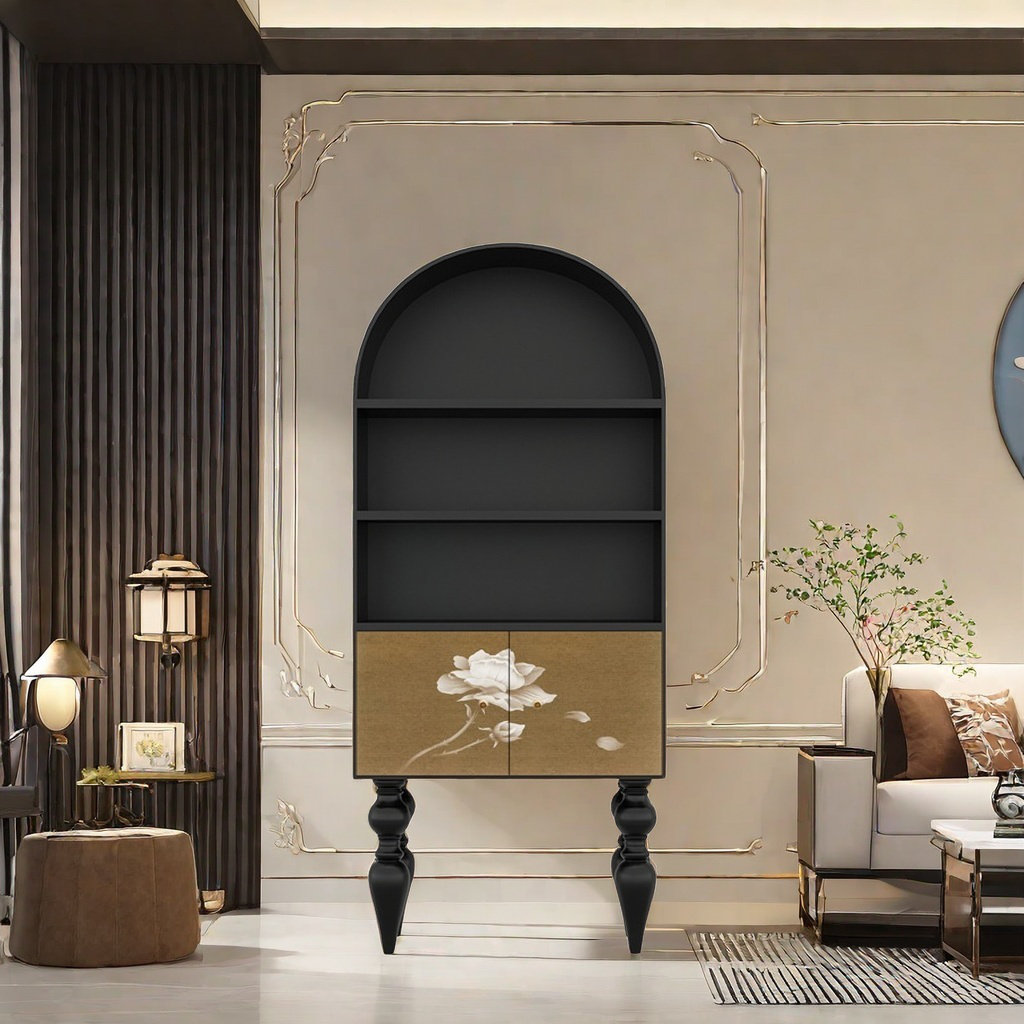 Parttlion New Chinese style storage solid wood bookcase - Wayfair Canada