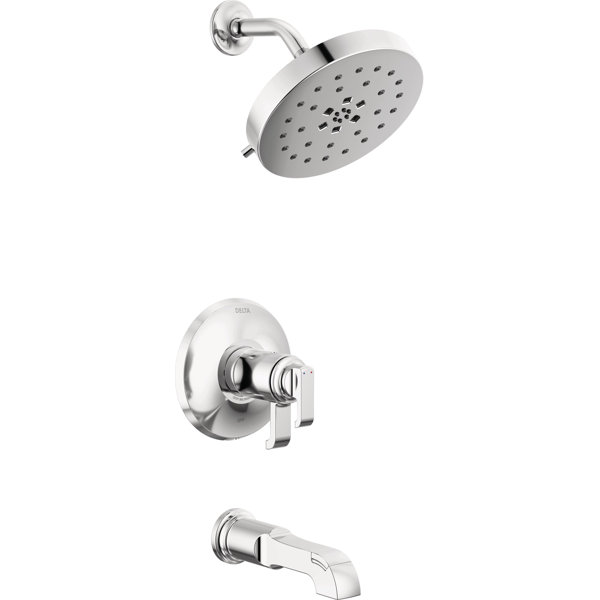 Delta Tetra 17T Series Dual-Function Bathtub Faucet Set, H2Okinetic ...
