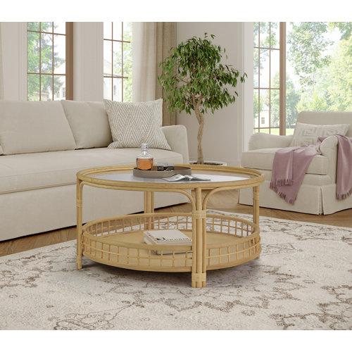 Rattan & Wicker Coffee Tables You'll Love | Wayfair