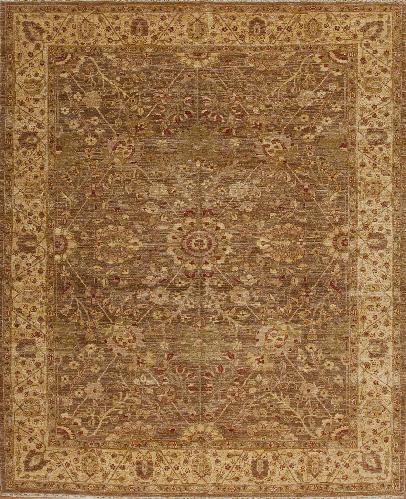 Samad Rugs Peshawar One-of-a-Kind Rectangle 8' X 10'5" 2010s Wool Area ...