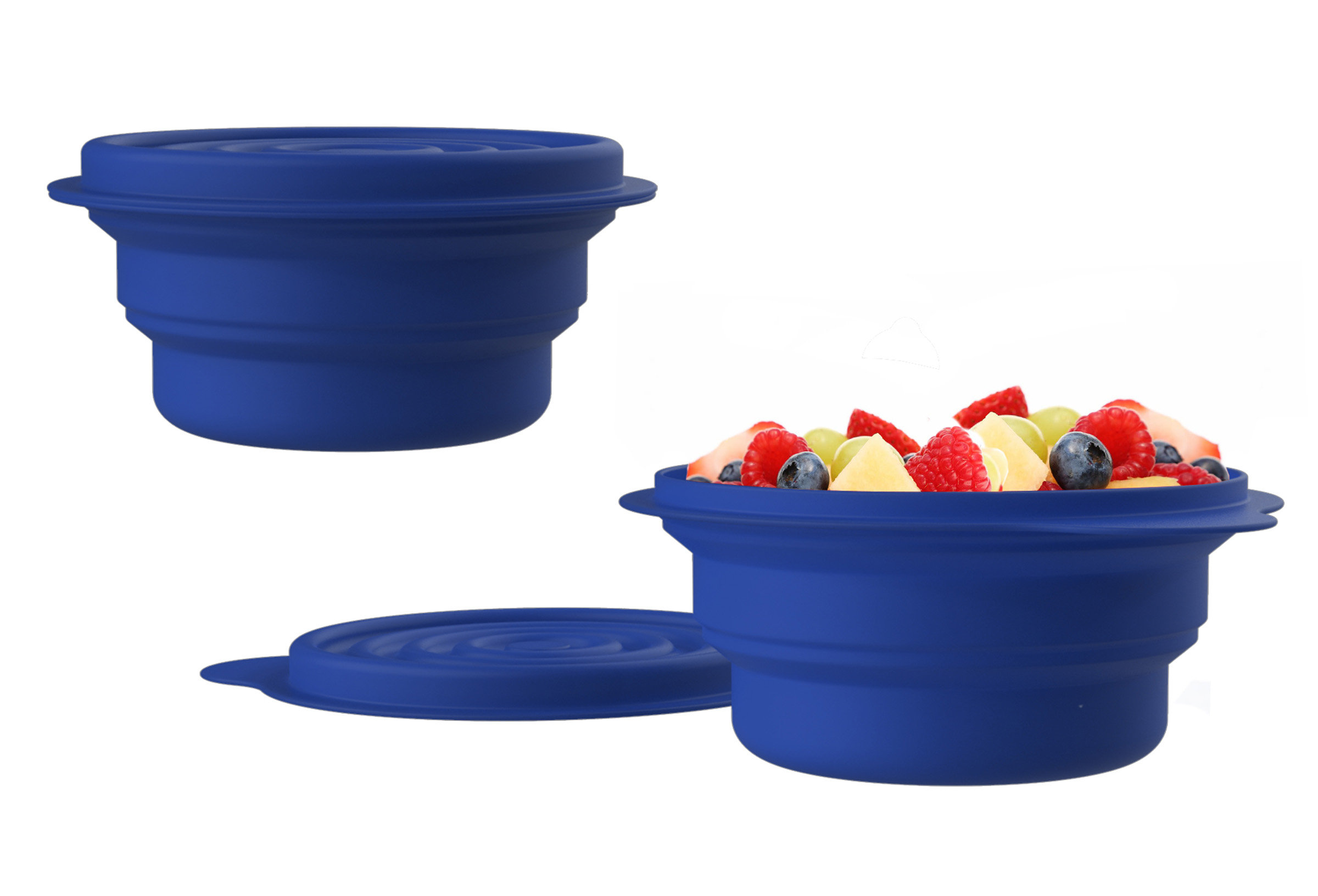 Arlmont & Co. Don Reusable Collapsible Bowls with Lids - 2 Pack - BPA ...