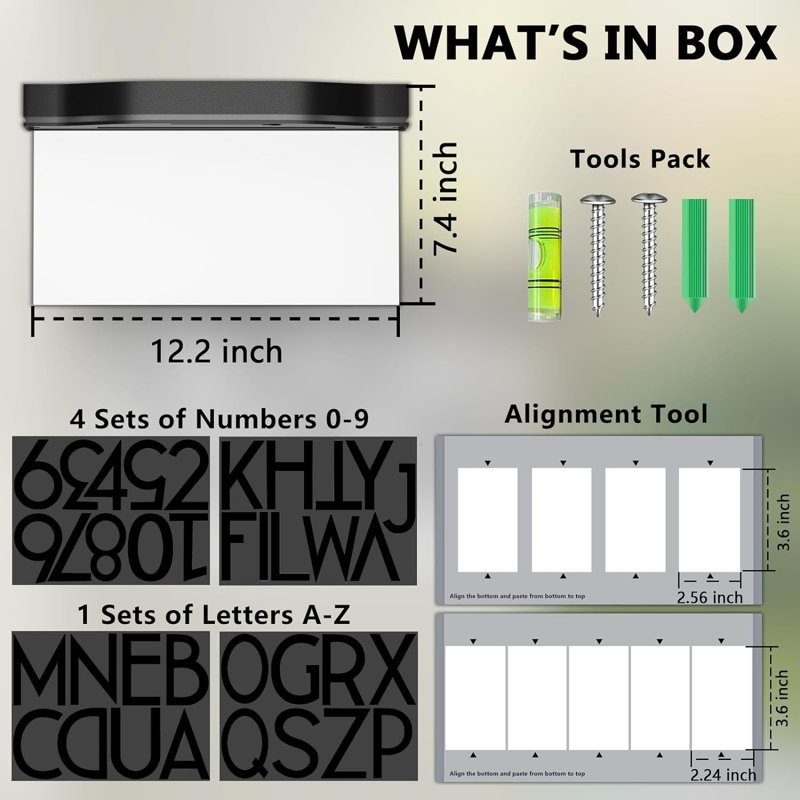 MOXKING Rectangle Wall Solar Address Plaque & Reviews | Wayfair