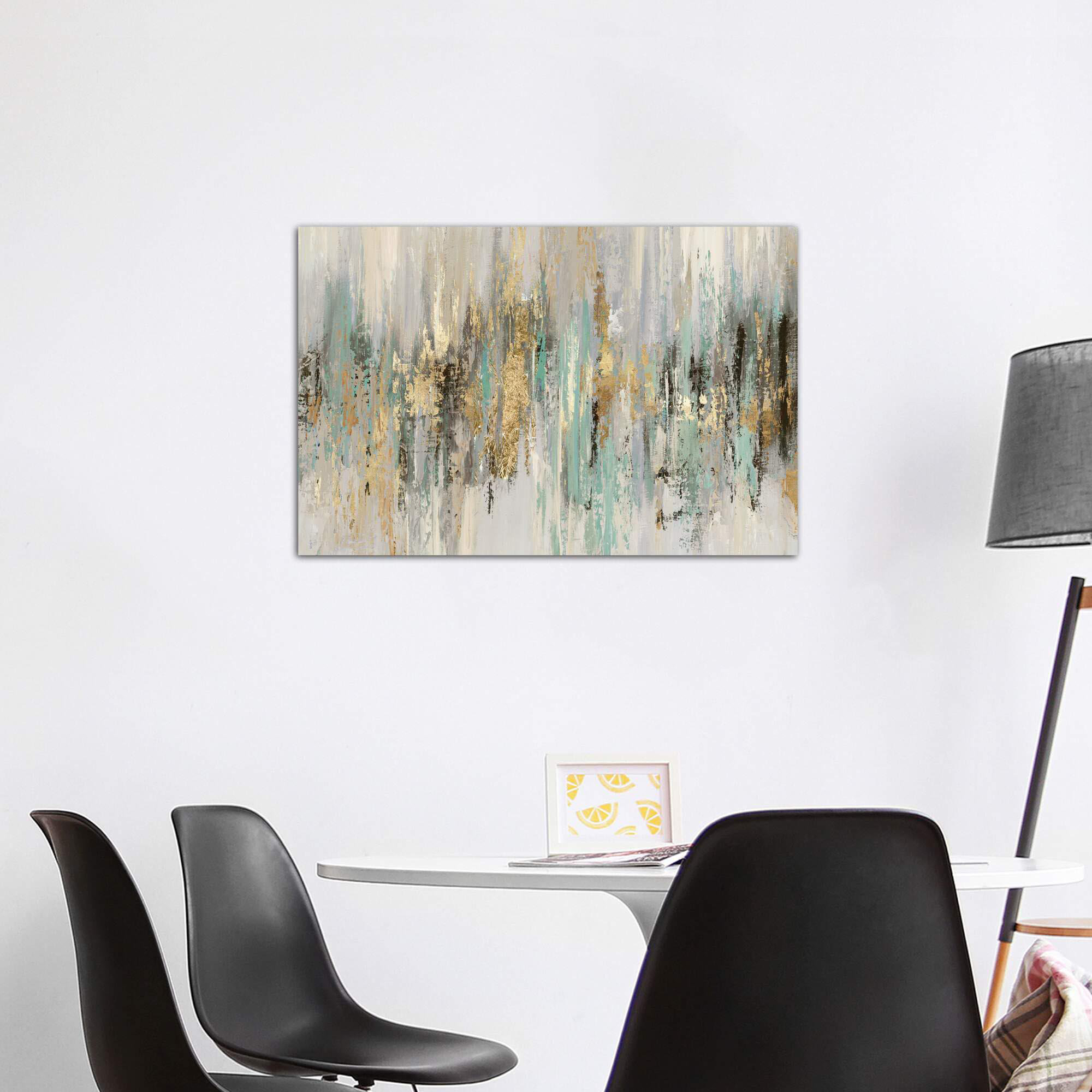 The Twillery Co.® Dripping Gold I by Tom Reeves - Print & Reviews | Wayfair