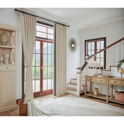 Visionary Home Allison Cotton Blend Room Darkening Curtain Pair ...