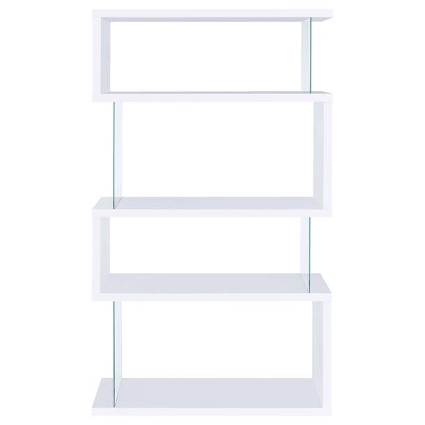 Latitude Run® Amiel Geometric Bookcase & Reviews | Wayfair