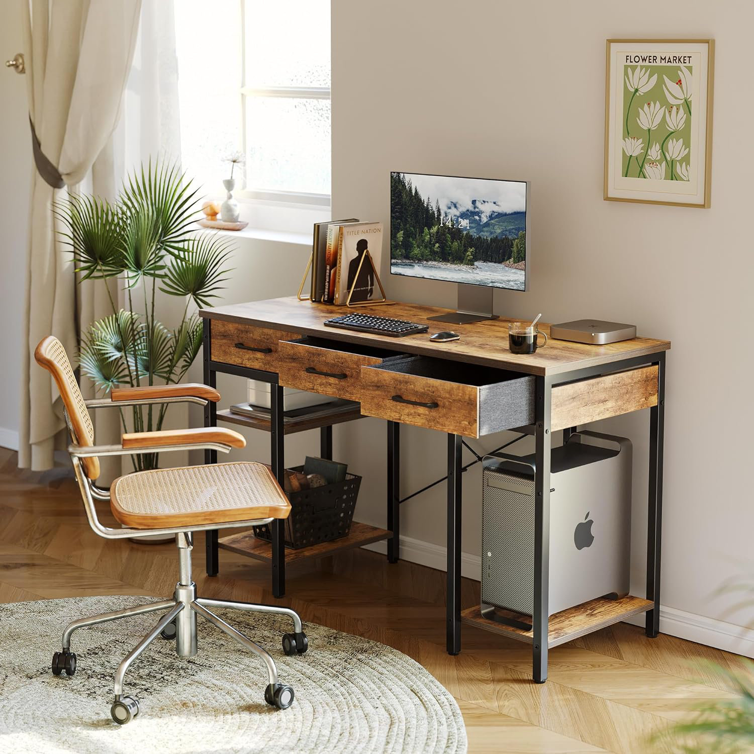 Latitude Run® Cavisson 47.2'' W Rectangle Computer Desk | Wayfair