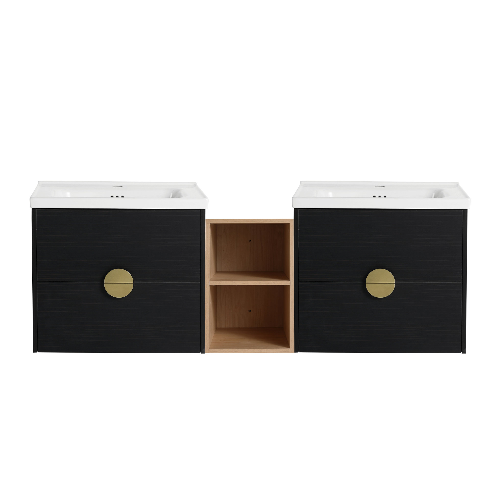 Mercer41 Kymarni 23.8'' Single Bathroom Vanity with Manufactured Wood ...